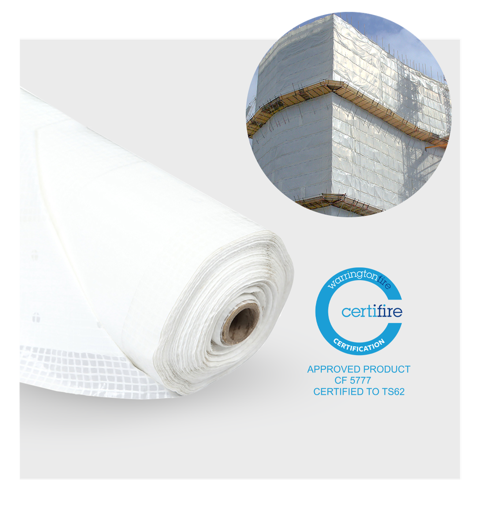 Safegard® PRO FR Scaffold Sheeting | UK & IE Wholesale Supplier
